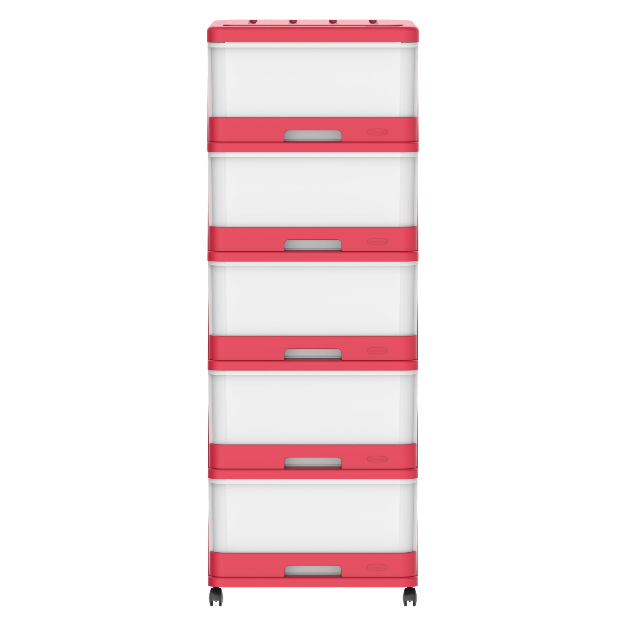 Cosmoplast 5 Tiers Storage Cabinets with Drawers & Wheels – Cosmoplast ...