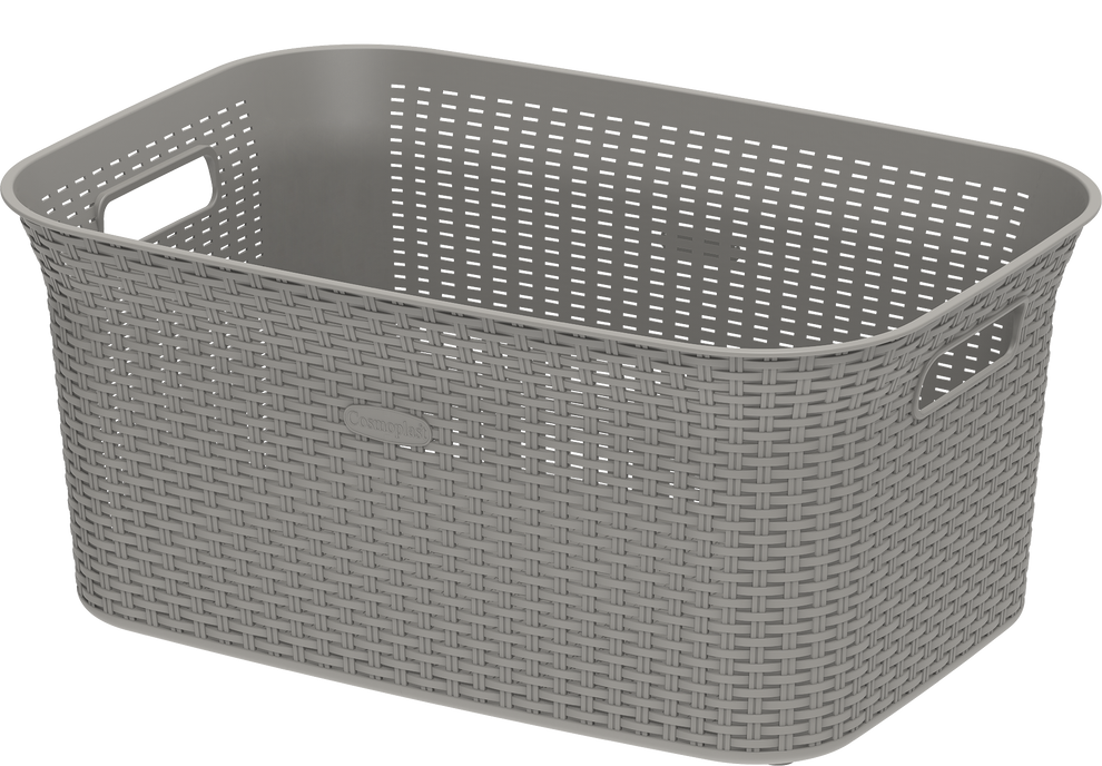 Plastic Laundry Basket 50L- Cosmoplast Bahrain