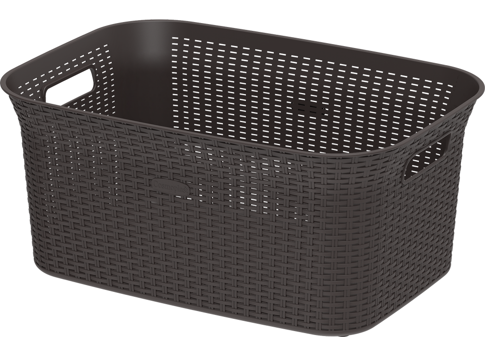 Plastic Laundry Basket 50L- Cosmoplast Bahrain