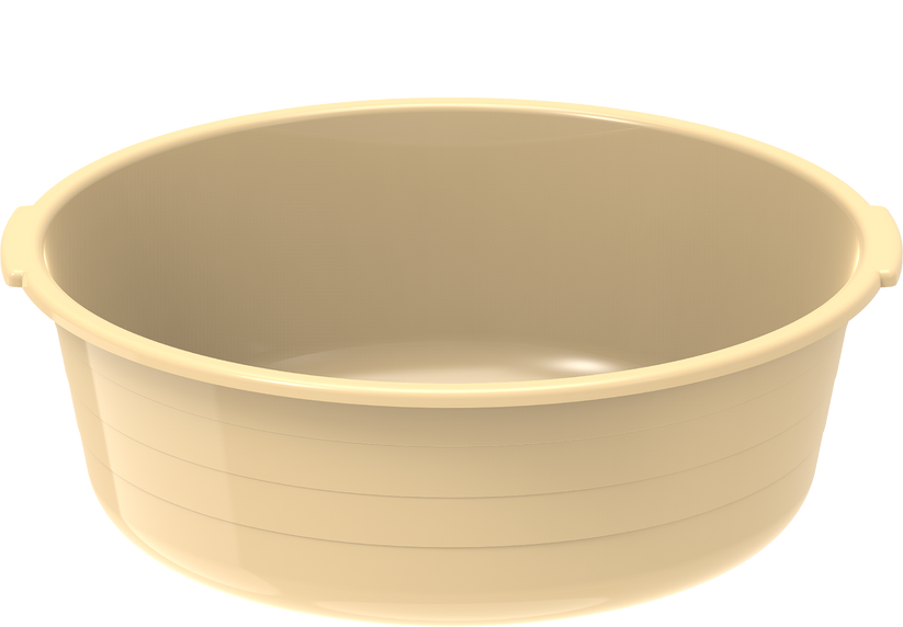 Plastic Round Basin 14" 8.5L- Cosmoplast Bahrain